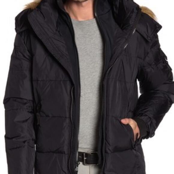 Andrew Marc | Jackets & Coats | Marc New York Faux Fur Hood Trim Jacket ...